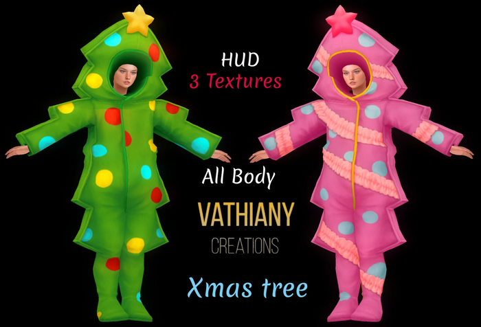 Second Life Marketplace - [V.C] Xmas Tree suit all body + HUD